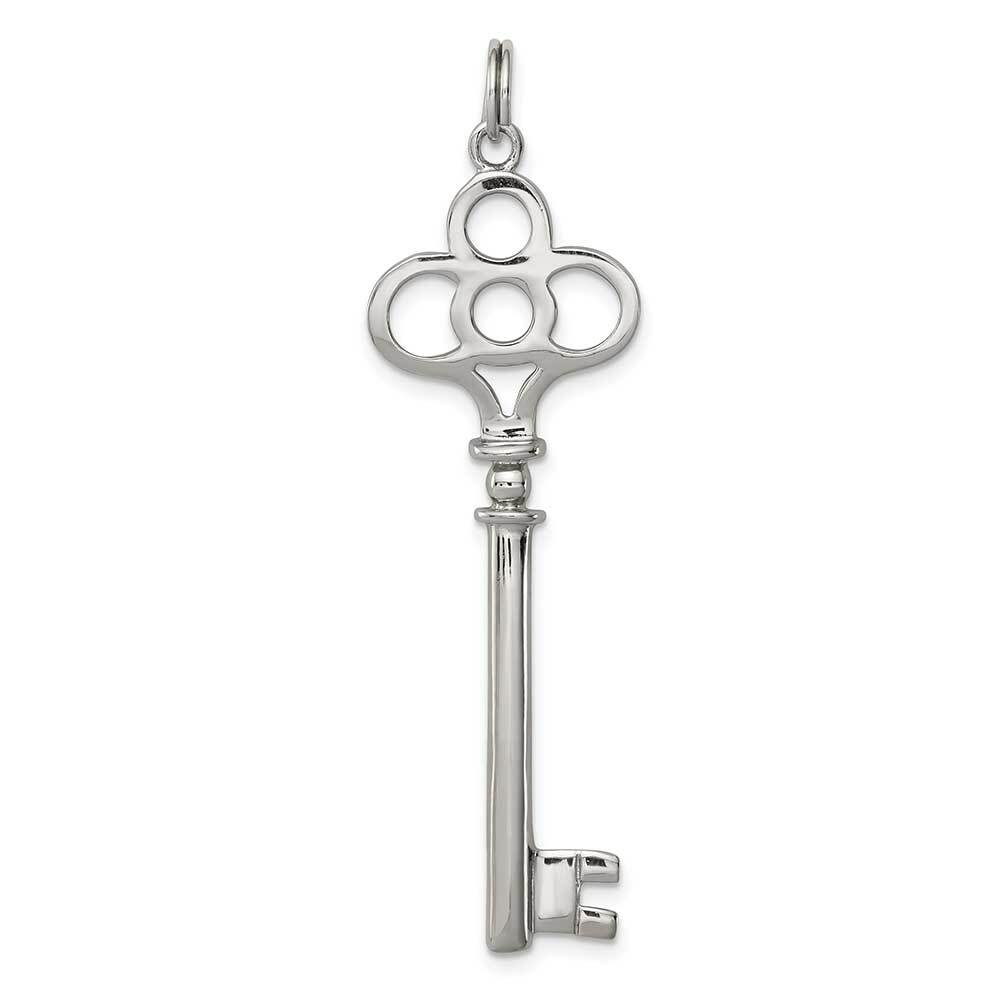 Sterling Silver Key Pendant 0.7 x 2.1 in | eBay