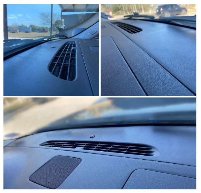 Molded Front Dash Defrost Vent Grille Black Cover UV Laminated | eBay