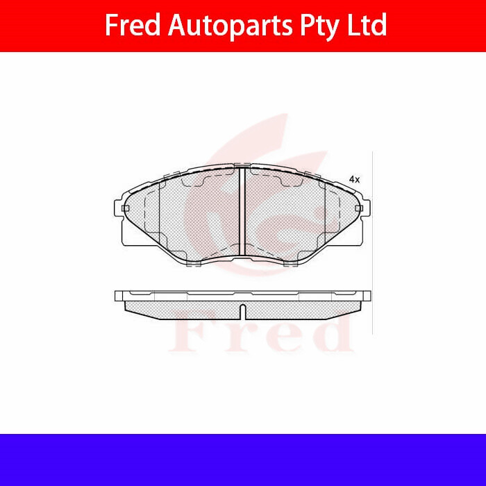 Fred Front Brake Pads Fits Hilux 2008-2011.2WD.KUN16.TGN16.04465-0K290 ...
