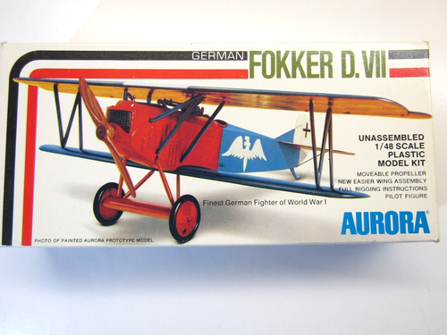 Aurora 1:48 Scale Fokker D,Vll WWl German Fighter Model Kit # 753 | eBay