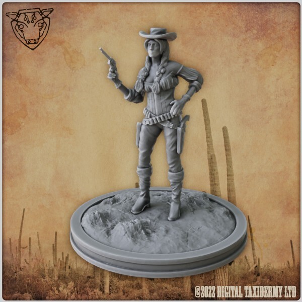 Wild West miniatures 28mm tabletop gaming RPG cowboy cowgirl sheriff ...
