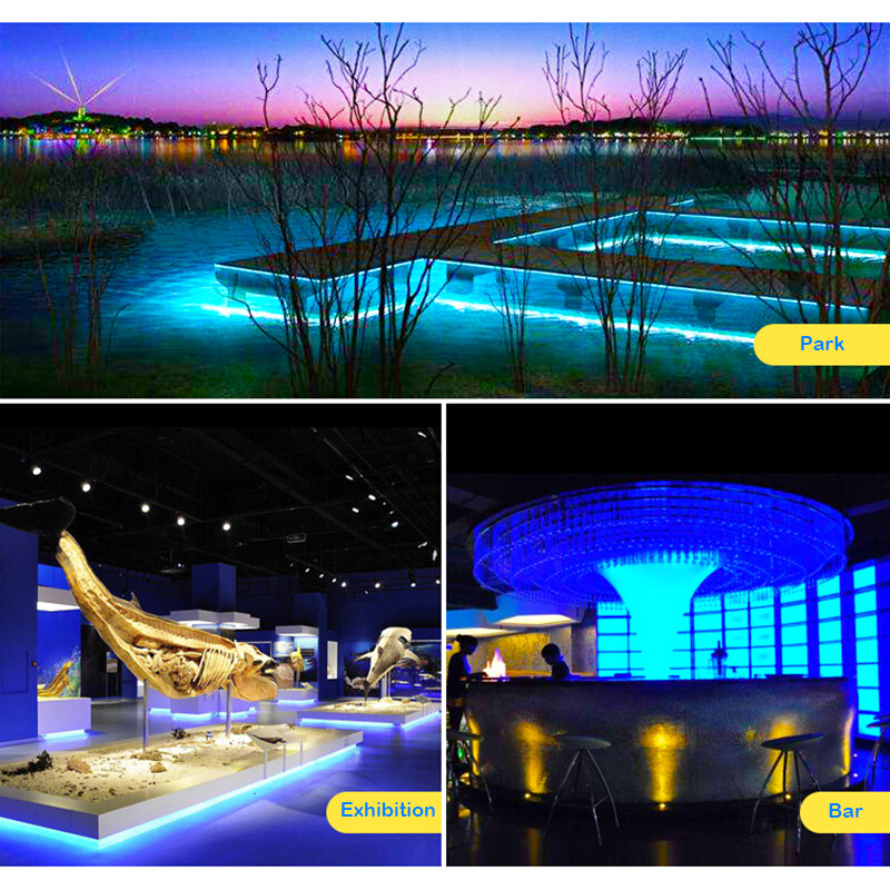 110V LED Neon Rope Light Strip Waterproof Indoor Outdoor Buliding Home ...