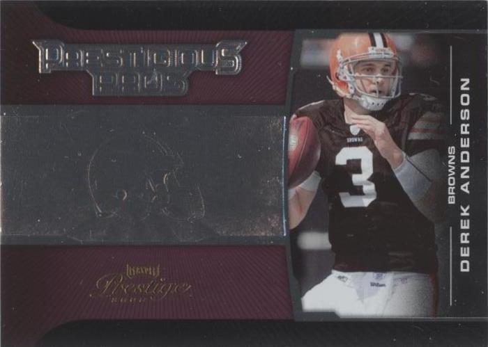 2008 Prestige - Prestigious Pros Derek Anderson #PPR-2 Purple /250 for ...