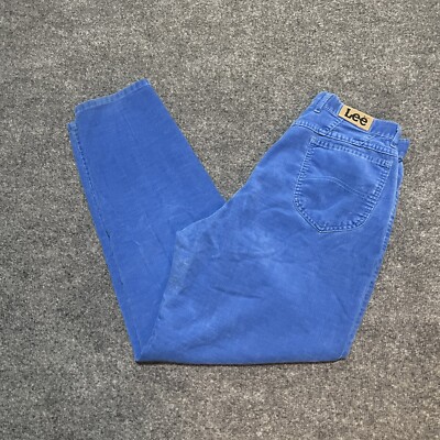 Vintage Lee Corduroy Blue Straight Tapered Leg Pants | eBay