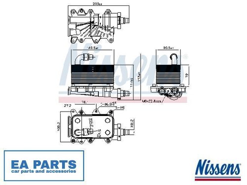 Oil Cooler, automatic transmission for BMW LAND ROVER NISSENS 90673 ...