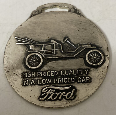 RARE VINTAGE FORD MODEL T AUTOMOBILE EMBLEM WATCH FOB | eBay