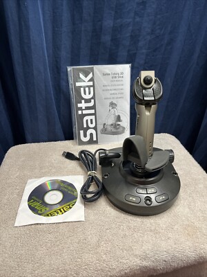 Saitek Cyborg 3D Gold USB Flight Stick Controller | For PC Computer ...