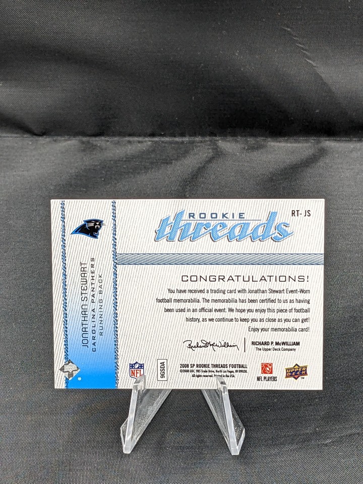 2008 SP Threads Position /125 Jonathan Stewart #RT-JS Rookie RC | eBay