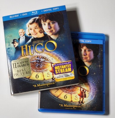 Hugo (Blu-ray/DVD, 2011, 2-Disc Set, w/Slipcover, no digital code ...