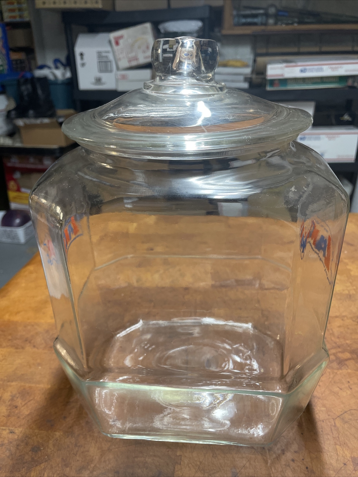 Vintage Original Lance Cracker Jar with Glass Lid | eBay