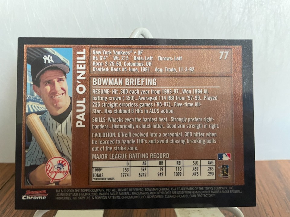 2000 Bowman Chrome Retro/Future #77 Paul O'Neill | eBay