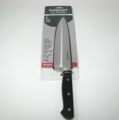 Cuisinart Classic Forged Triple Rivet Cutlery 8" Full Tang Chefs Knife ...