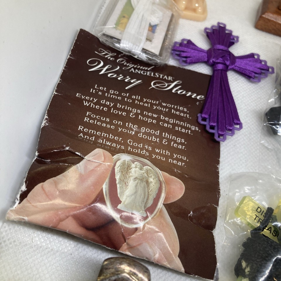 Lot Of 18 Mixed Junk Drawer Christian Cross Religious Items Lot | eBay