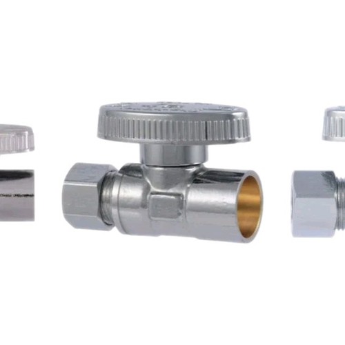 Lot Of 9 SharkBite 1/2" x 3/8" OD Comp Straight Stop Sweat Copper ...
