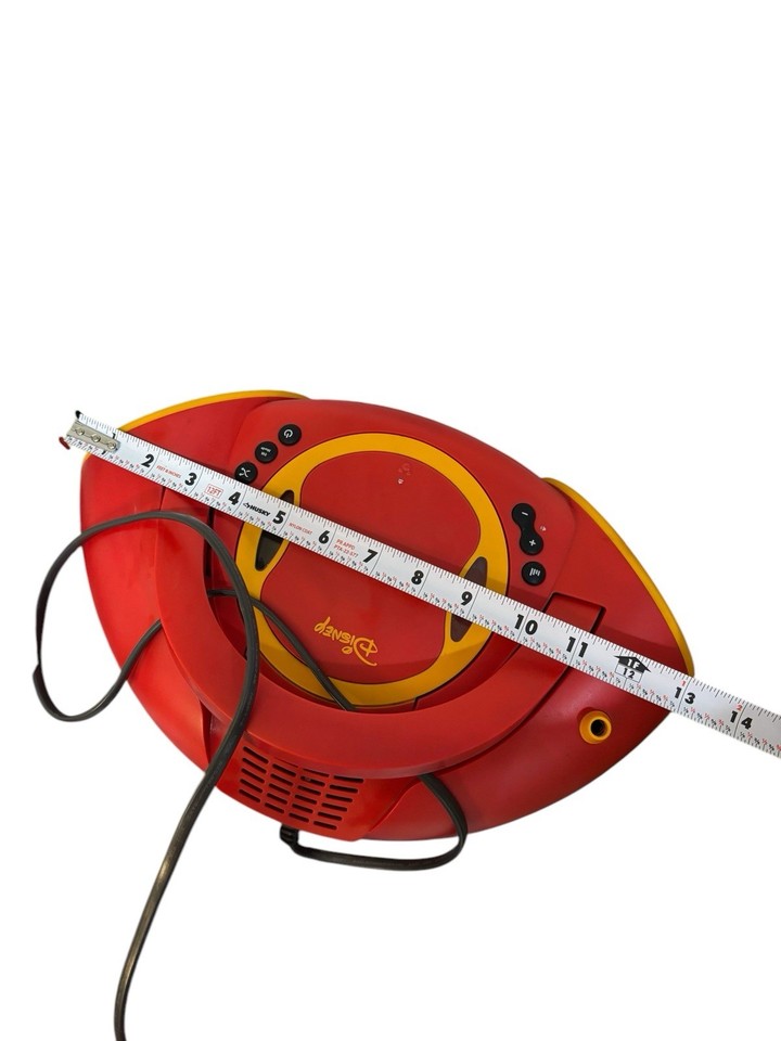 Disney Mickey Mouse CD Player Boombox AM FM Radio TESTED CD PLAYER NOT ...