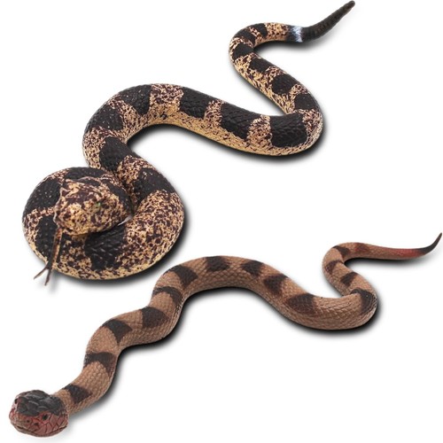 Rubber Snakes Fake Snake Rattlesnake - Realistic Keep Birds Away ...