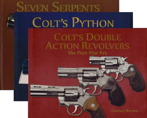 3 BOOKS Colt's Snake Guns & Colt Python & Colt Post War Double Action ...