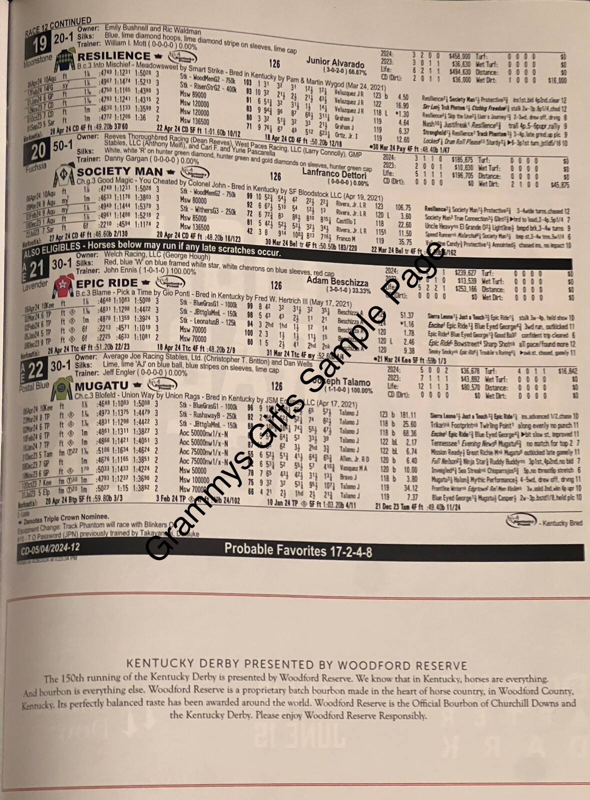 🏇2024 Kentucky Derby Official Program 📖 Churchill Downs 150th Wylie ...