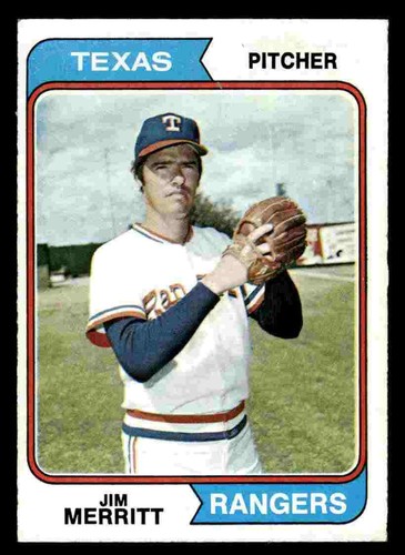1974 Topps Jim Merritt #318 - Texas Rangers | eBay