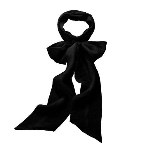 Black Costume Cravat Regency Ascot Tie Renaissance Neckerchief ...