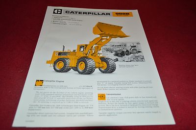 Caterpillar 988B Log Wheel Loader Dealer's Brochure DCPA4 | eBay