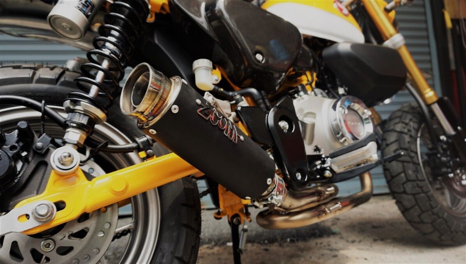 ZoOM Exhaust Honda monkey 125 Full System LOOP Low Mount 2018-2025 ...