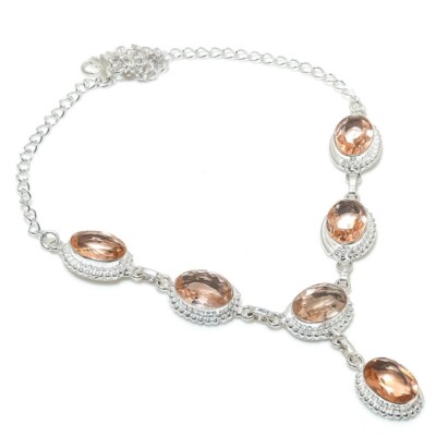 Collier bijoux en argent sterling 925 fait main pierre précieuse ...