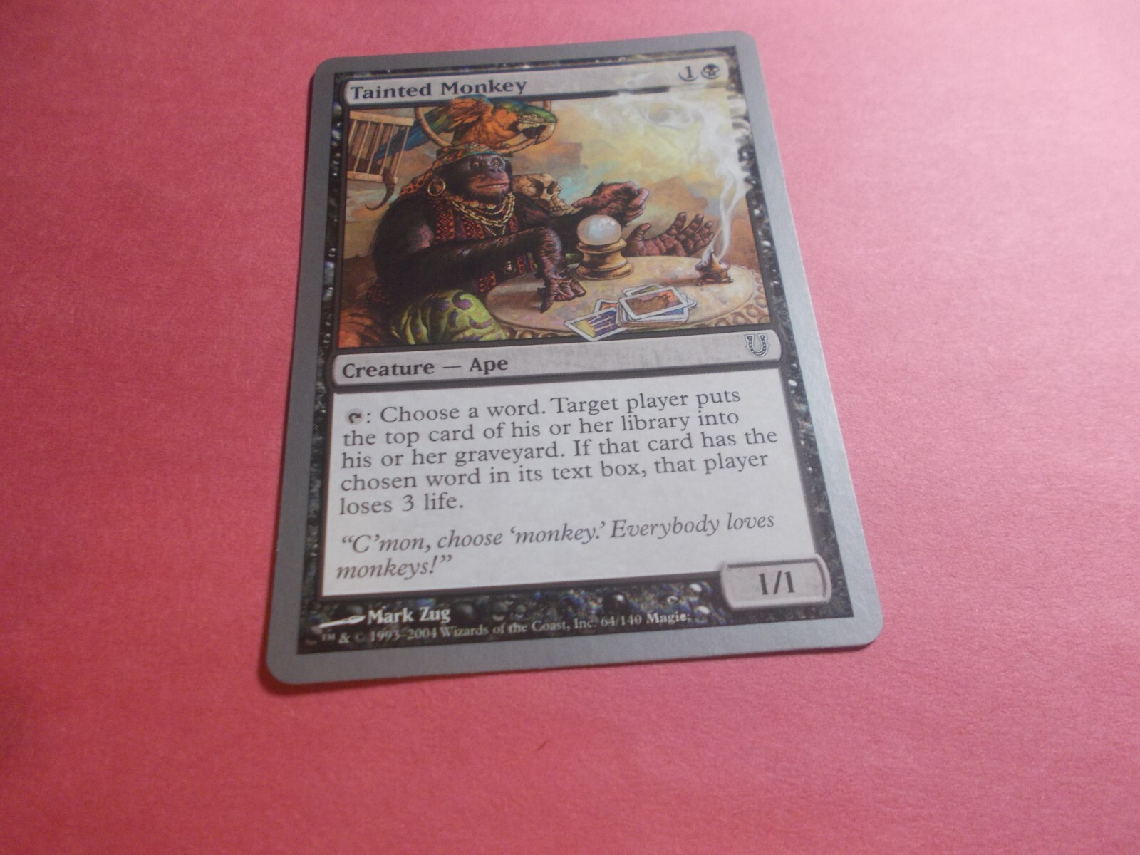 Tainted Monkey x1 MTG Unhinged Common Black Creature NM | eBay
