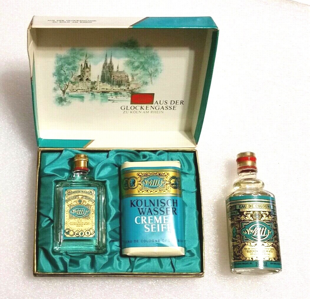 Vintage ECHT Kolnisch Wasser 4711 Eau De Cologne & Creme Seife Box ...