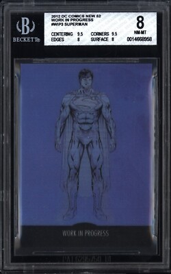2012 DC Comics New 52 Work in Progress #WIP3 SUPERMAN BGS 8 Pop 1 ...