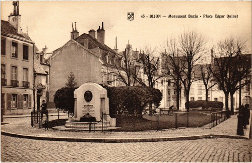 CPA Dijon Monument Bazin Place Edgar Quinet (1367247) | eBay