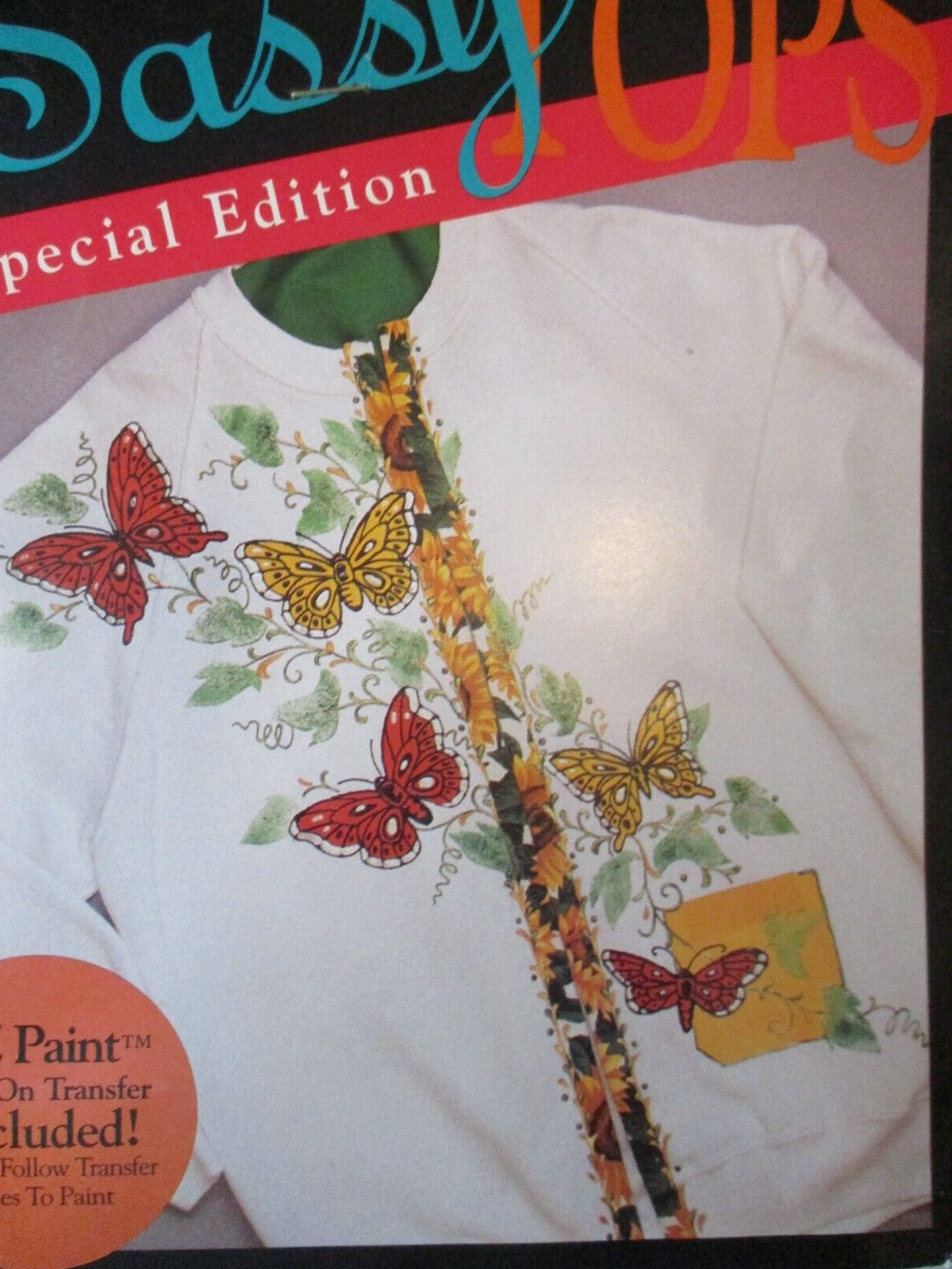 Sassy Tops Designer Iron-On Kit Special Edition Sunflower Field ...