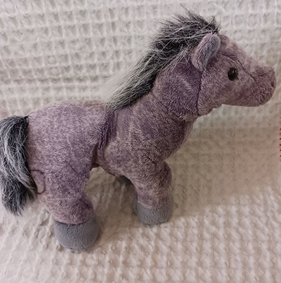 Ganz Webkinz Grey Arabian HORSE HM098 Plush 9" Stuffed Animal Pony Toy ...