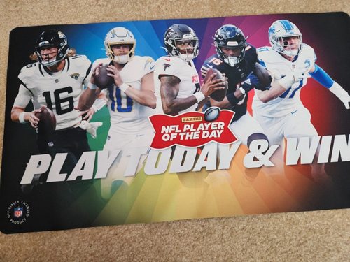 NFL Player of the Day Panini Football Playmat mat - NEW Herbert ...