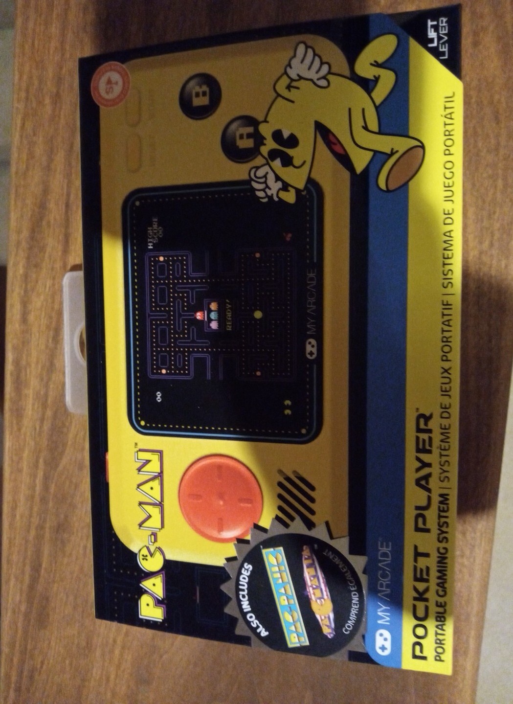 MyArcade (DRMDGUNL3227) Pac-Man Pocket Player Handheld Game Console 3 ...