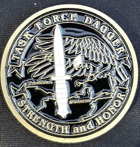 Task Force Dagger TF-Dagger OEF 5th SFG (A) Deployment Challenge Coin ...