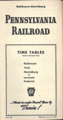 Pennsylvania Railroad local #39 timetable 6/8/47 [2082] Buy 4+ save 25% ...