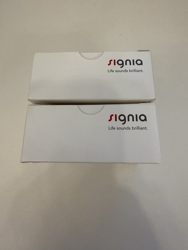 Signia Silk 7X Invisible in the Ear Hearing Aids (Pair) Mocha Faceplate ...