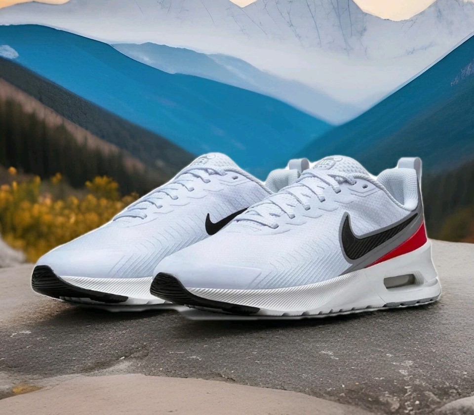 NEW Men's (CHOOSE SZ) NIKE Air Max Nuaxis Shoes FD4329-002. WHITE-GRAY ...
