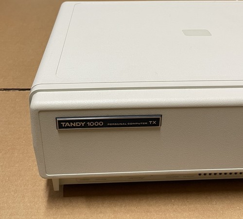 Vintage Tandy 1000 TX Personal Computer With Keyboard, Powers On (read ...