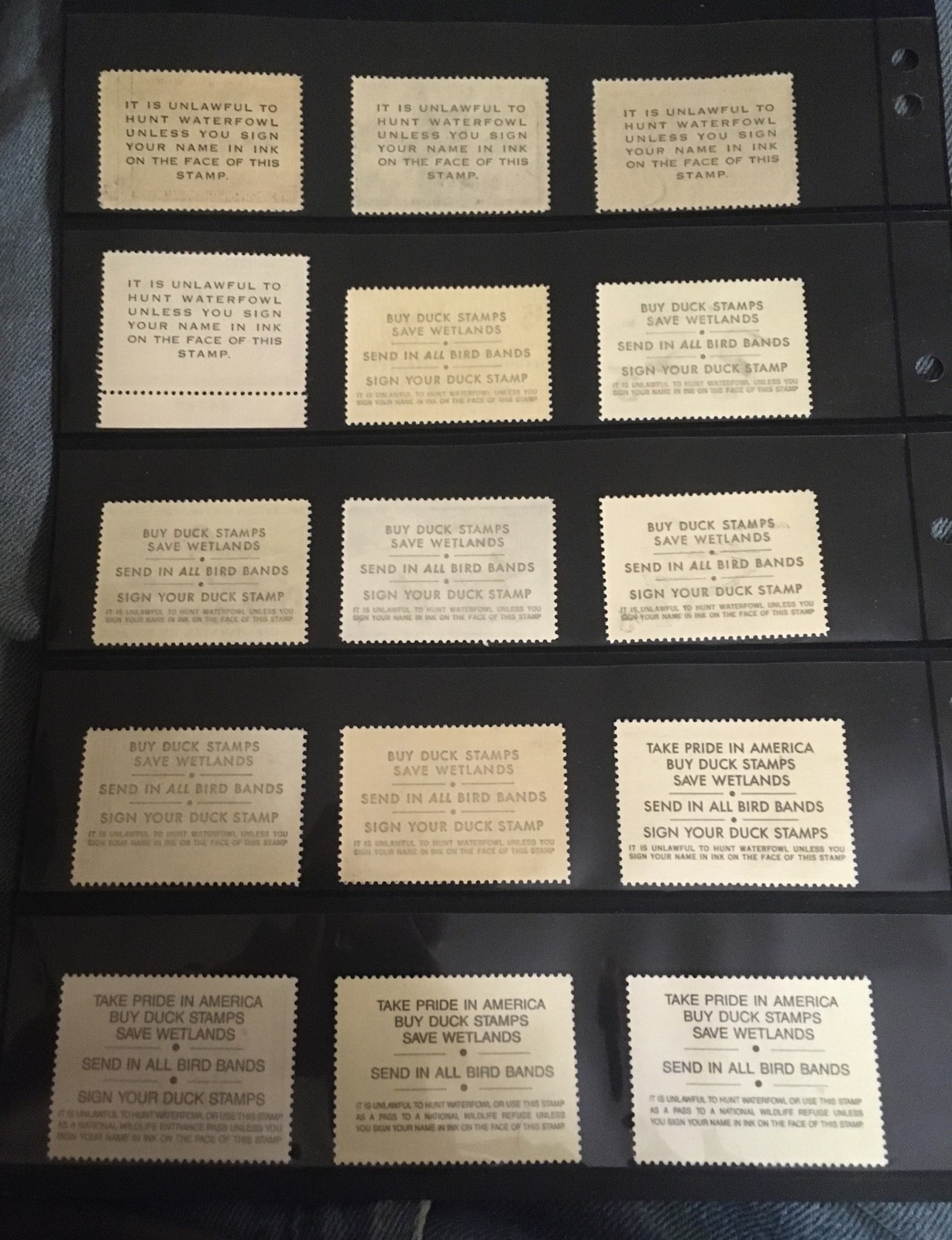 Midwest Stamp: 15 US Federal Duck MNH Stamp Lot Collection | eBay