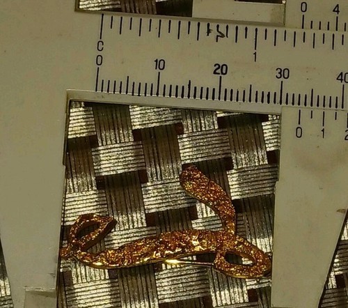 21k Gold Nugget Initial Letter L Brooch Pin Charm Pendant 33mm | eBay