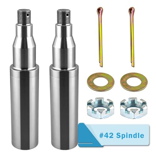 2pcs Trailer Spindle #42 EZ Lube Spindle for 5200-7000lbs Trailer Axle ...
