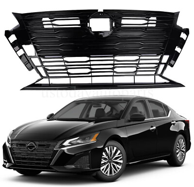Front Bumper Upper Grill For 2023-2024 Nissan Altima SL SV Black 62310 ...