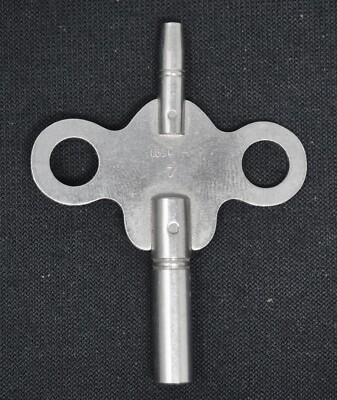 Vintage Double Side Brass Clock Winding Key - Size 7 | eBay