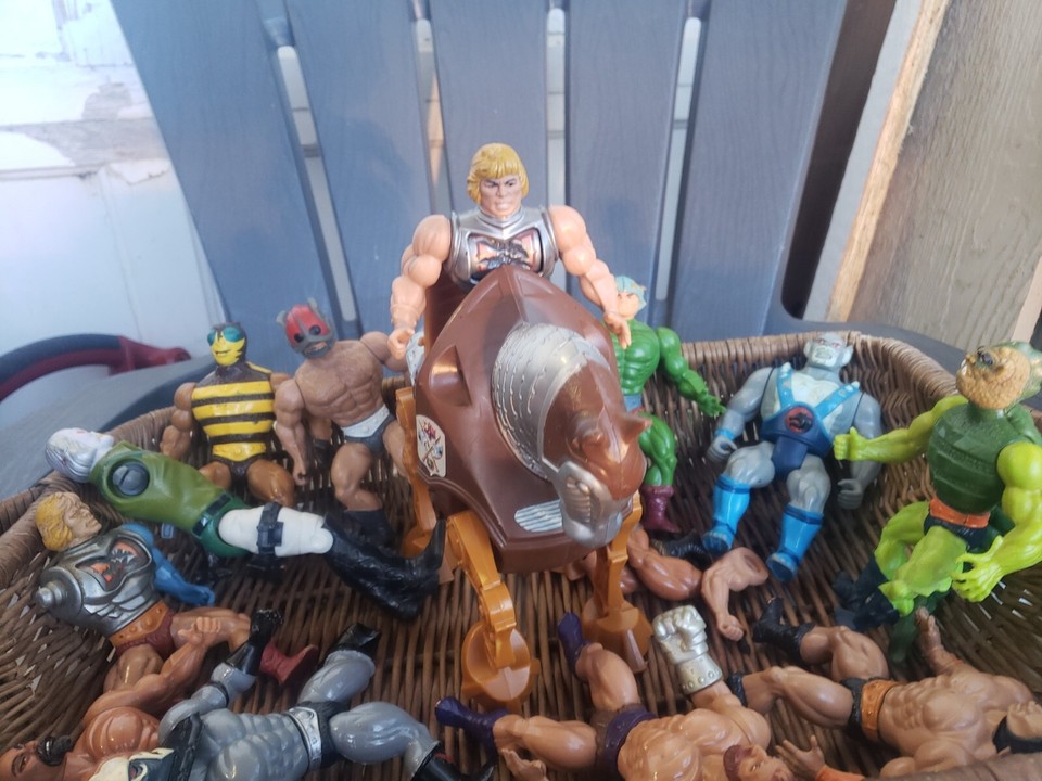 VTG 70s 80s He-Man Masters Of the Universe massive lot action figures ...