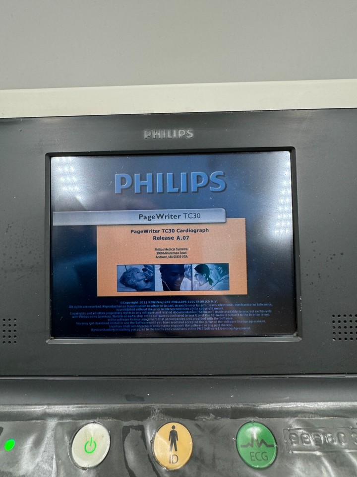 PHILIPS PAGEWRITER TC30 TOUCH SCREEN COLOUR ECG CARDIOGRAPH MONITOR ...