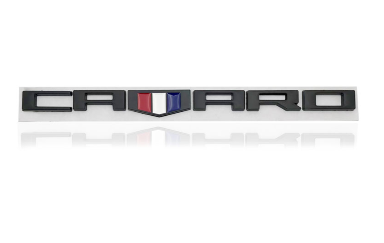 For Chevrolet Camaro Letters 24.5cm x 1.5cm Black Side Fender Badge | eBay