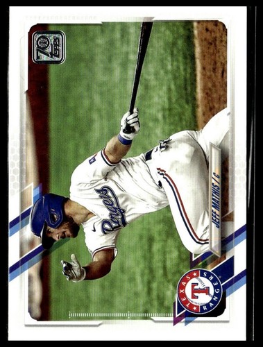 2021 Topps 348 Jeff Mathis Texas Rangers Advanced Stats Parallel 229/ ...