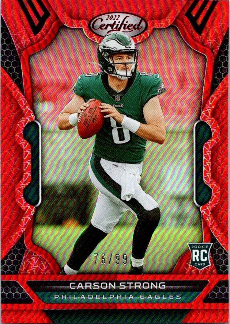 2022 Panini Certified - Rookies Carson Strong #104 Mirror Red /99 (RC ...
